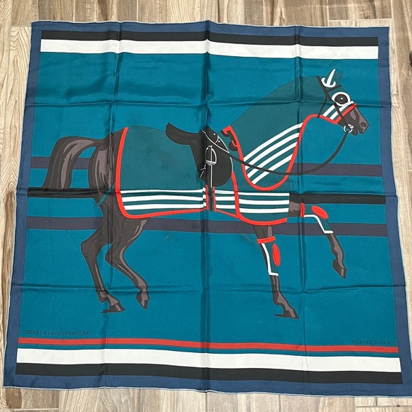 Accessories | Equestrian Themed Silk Scarf | Poshmark